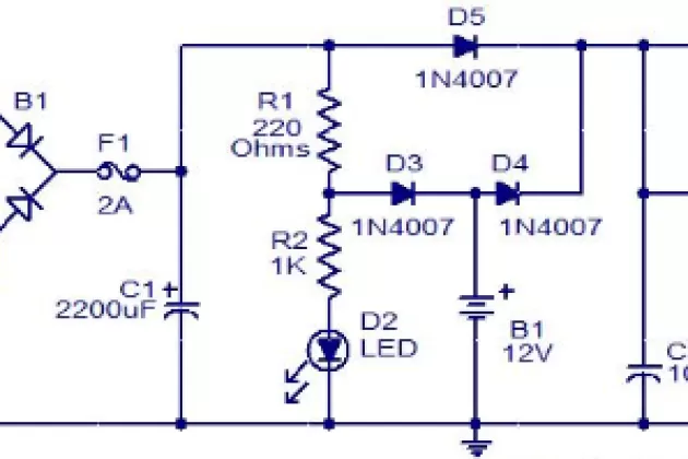 Thiết kế mạch UPS đơn giản